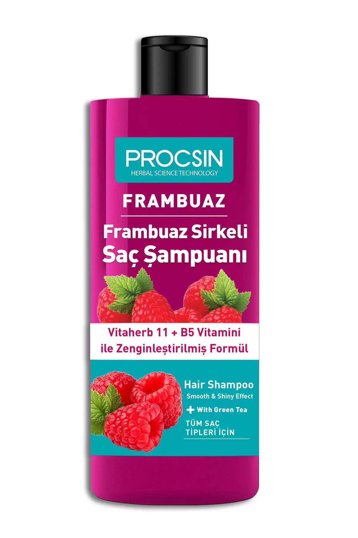 PROCSIN FRAMBUAZ SİRKELİ SAÇ ŞAMPUANI 300ML - Cildiniyenile.com